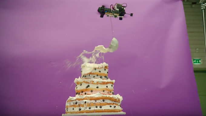 Can drones decorate cakes? Telia finds out - stoppress.co.nz