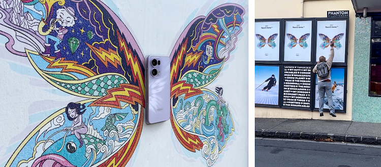 Oppo places Reno13 phones on posters in bold campaign - stoppress.co.nz