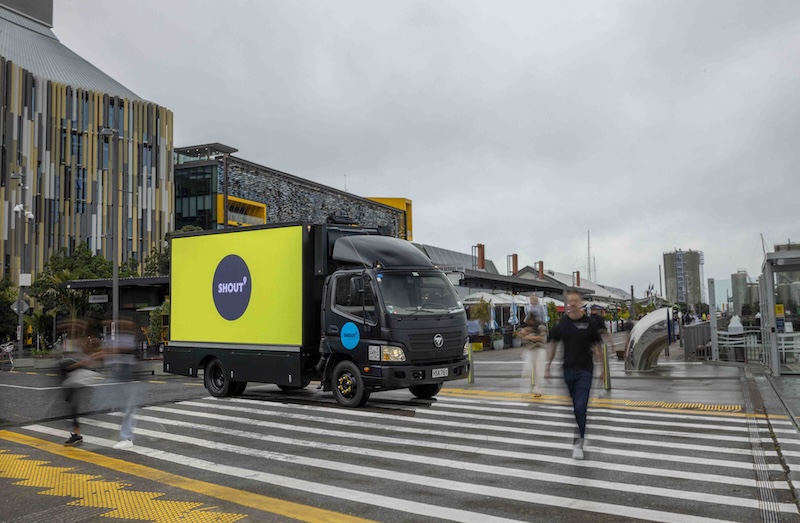 DOOH on the move: Shout Media launches digital LED truck - stoppress.co.nz